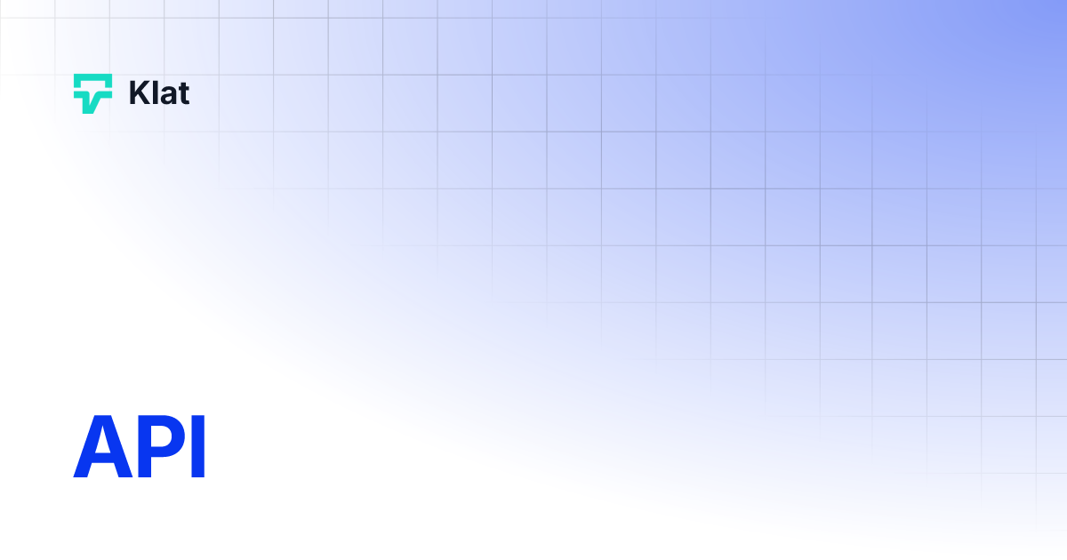 API | Klat